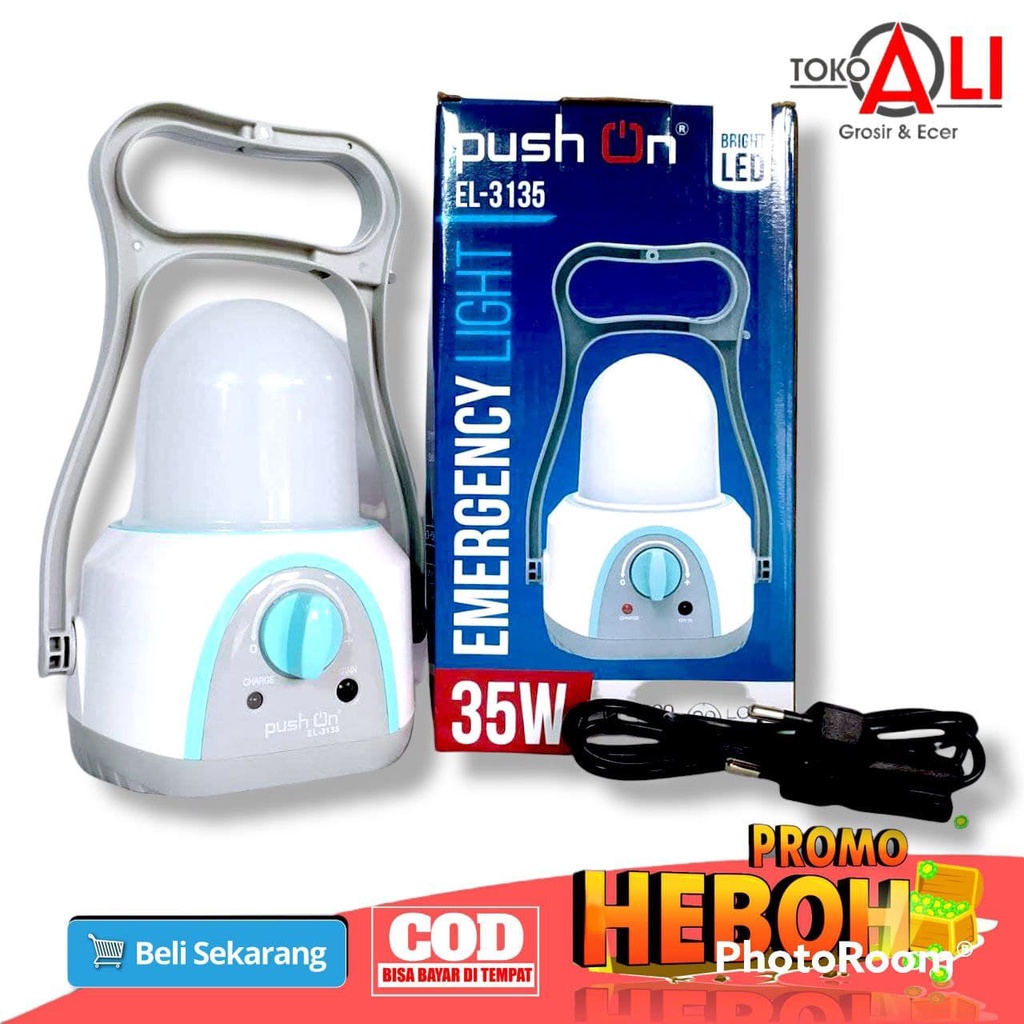 Jual PUSH ON Lampu Senter Emergency 3135 35 Watt Super Terang | Shopee ...