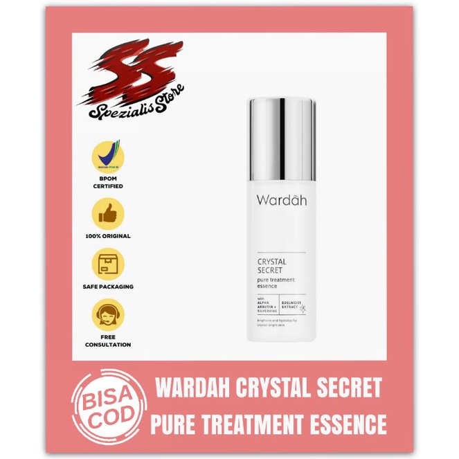 Jual Wardah Crystal Secret Pure Treatment Essence 50ml & 100ml | serum ...