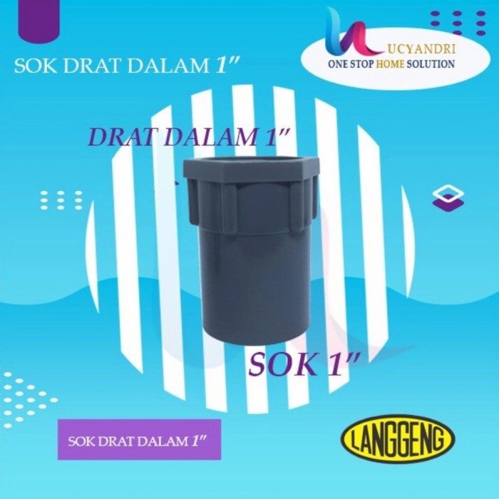 Jual SDD socket 1 inch sok drat dalam pvc Langgeng | Shopee Indonesia