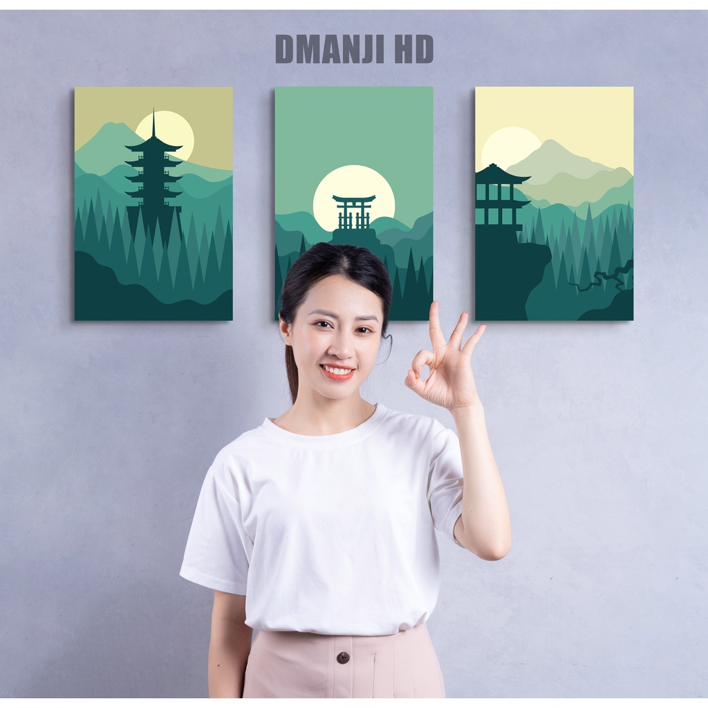 Jual DMANJI HD | Hiasan dinding Aesthetic Japanese | Poster Kayu Abstrak Jepang | Poster Gaya ...