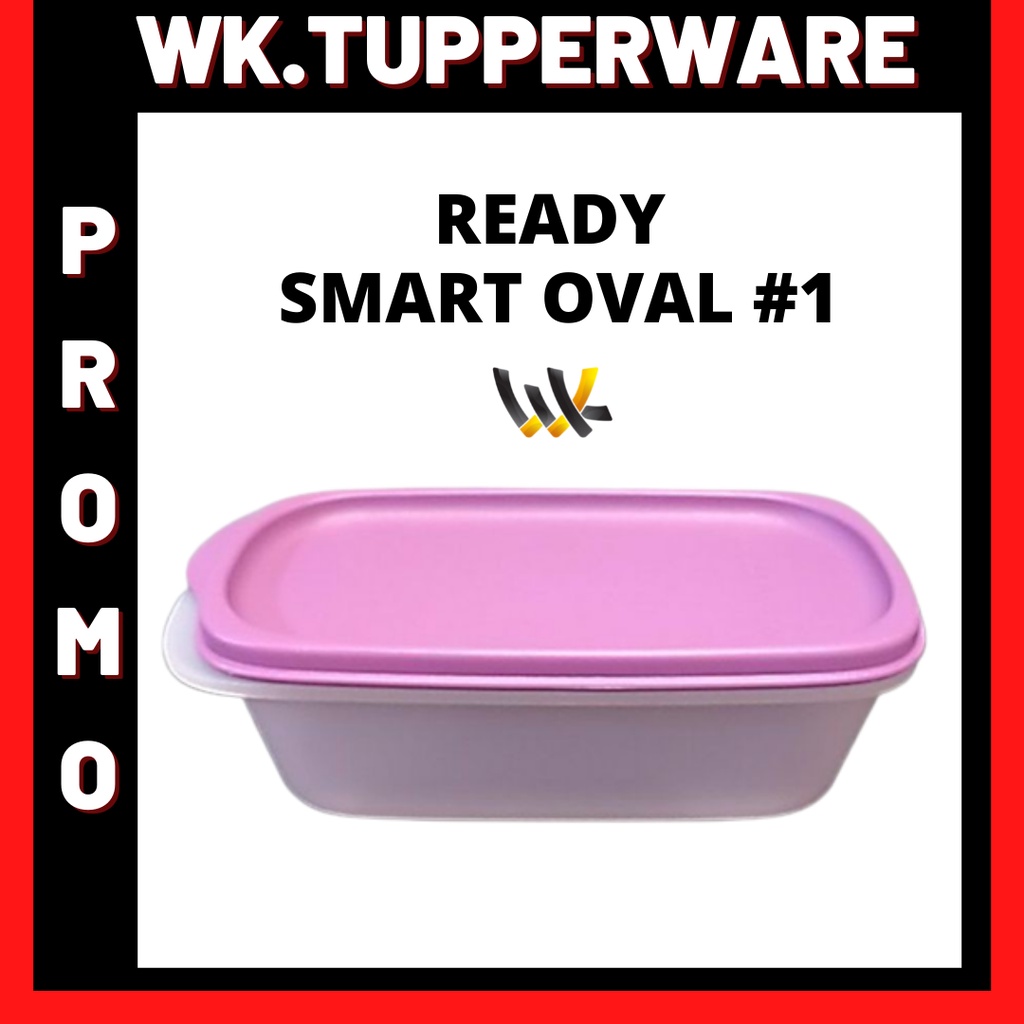 Jual WADAH PLASTIK MAKANAN TUPPERWARE SMART SAVER OVAL 1 WADAH PLASTIK ...