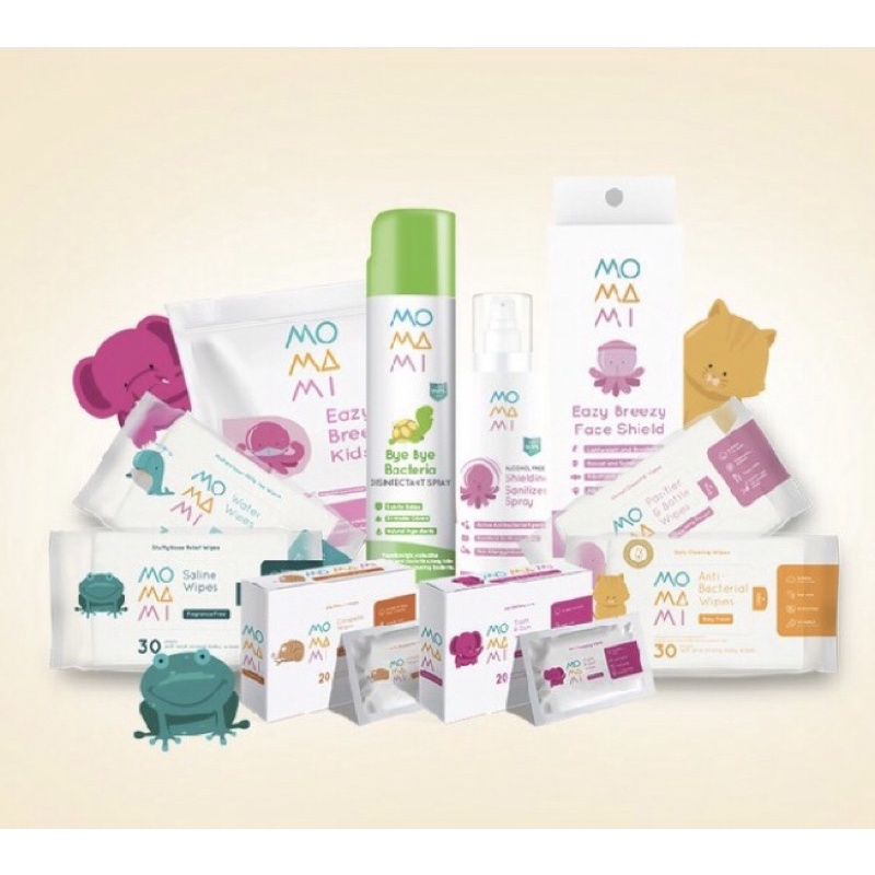 Jual MOMAMI Kids Water Wipes Pacifer Bottle Citrapella Wipes Sanitizer ...