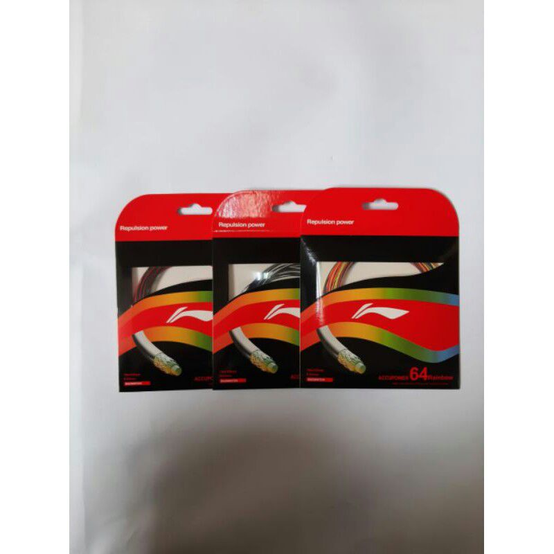 Jual SENAR RAKET BADMINTON MURAH LINING AP 64 RAINBOW ORIGINAL | Shopee ...