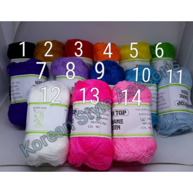 Jual Benang Woll Acrylic 1mm | Shopee Indonesia