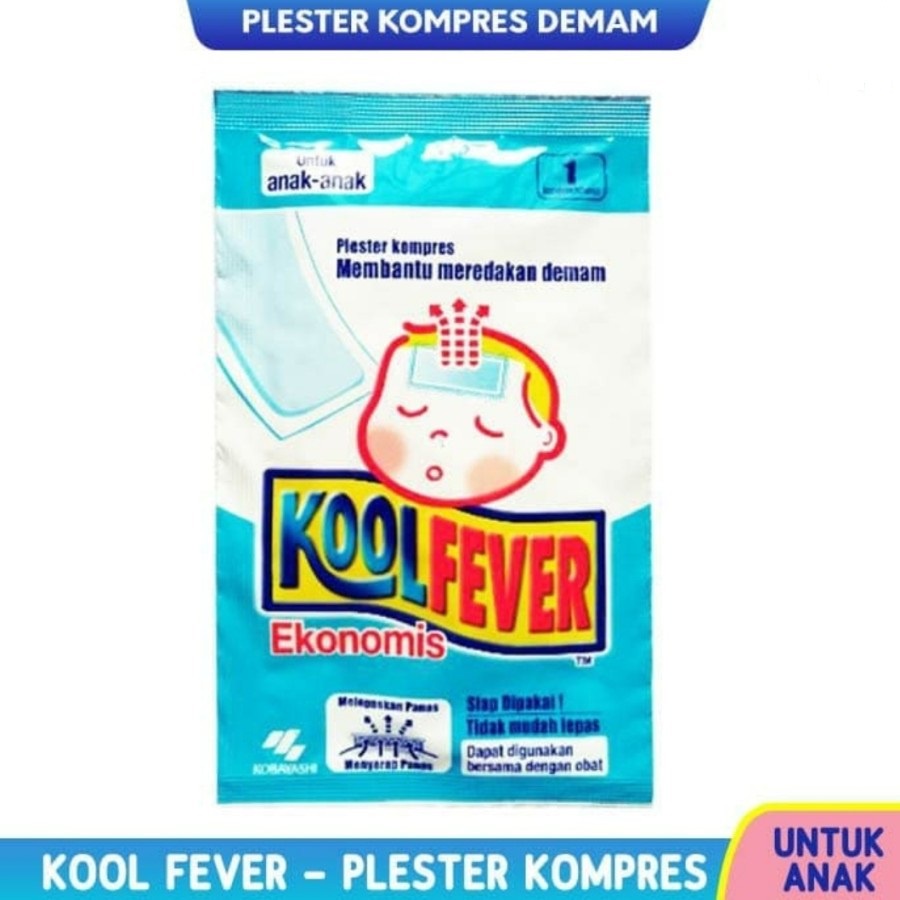 Jual ARJUNA Kool Fever Cool Fever Plester Kompres Demam Bayi Anak Cooling Patch Koolfever 1 Pcs ...