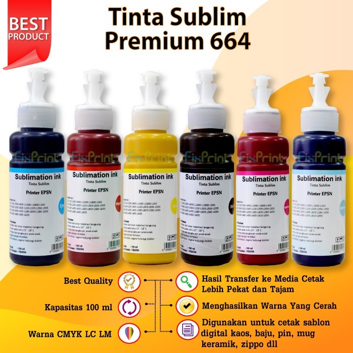 Jual Tinta Sublim Sublimation Sublime Sublimasi MUG KAOS Printer Epson ...