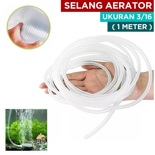 Jual Selang Gelembung Udara Elastis Aerator 1 Meter Airasi Aquarium ...