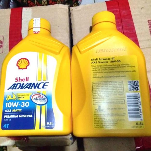 Jual Oli Shell Advance Matic Ax5 0,8 Lt Sae 10-30 For All Matic ...