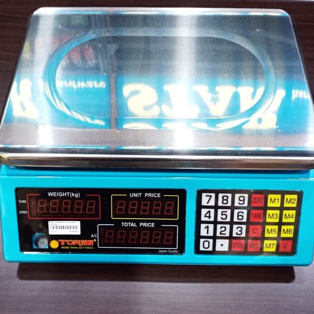 Jual Tora Timbangan Meja Pasar Sembako Buah Daging Digital Beban 30 Kg ...