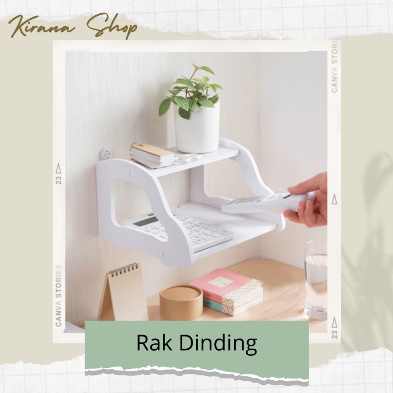 Jual Rak Dinding Desktop Estetik Storage Rak Dinding Rak Vintage Wifi ...