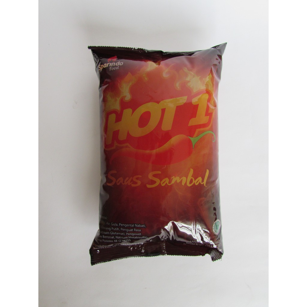Jual Hot 1 Saus Sambal 1kg (kemasan bantal) | Shopee Indonesia