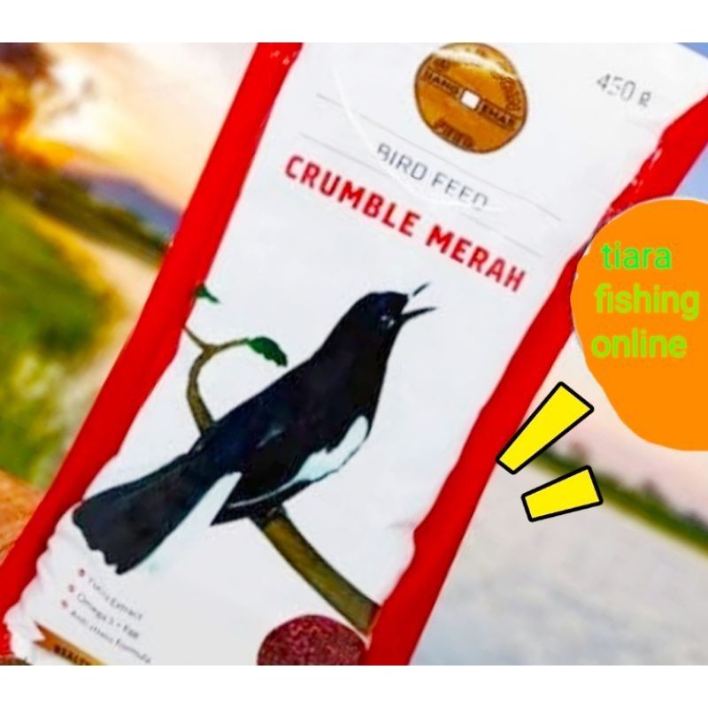 Jual GOLDCOIN CRUMBLE GOLD COIN MERAH 450 GRAM VOER BURUNG KACER JALAK ...