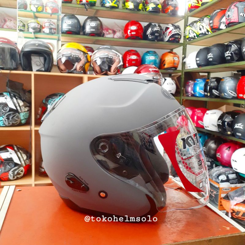 Jual KYT Kyoto Gorilla Grey Doff | Shopee Indonesia