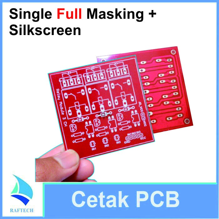 Jual Jasa Cetak PCB Single Layer PCB Masking Jalur + Full Masking ...
