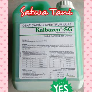 Jual KALBAZEN-SG ASLI (obat cacing ampuh domba dan kambing) 1 liter ...
