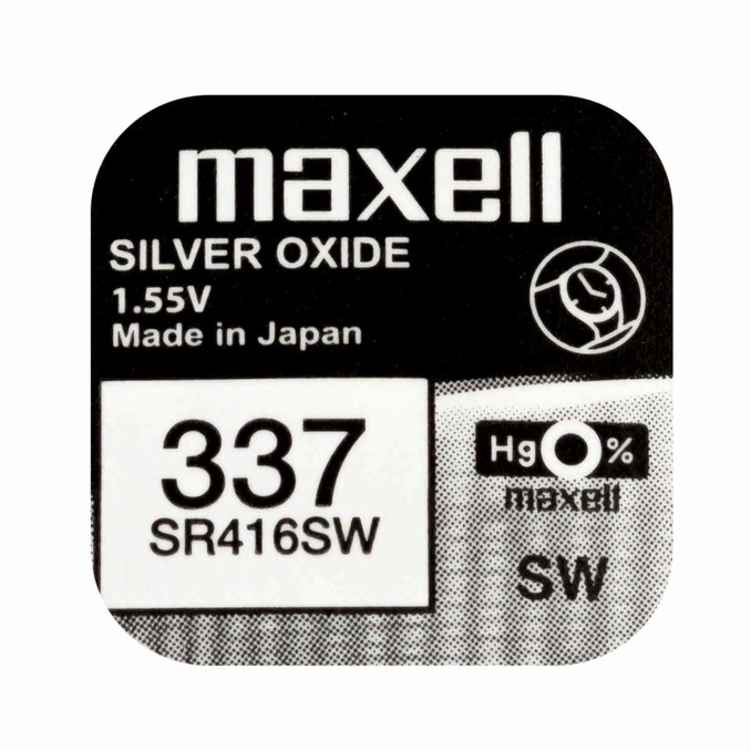 Jual Baterai Maxel 337 SR416SW Maxel 416 MUrata 337 SR416 Murata 416SW ...