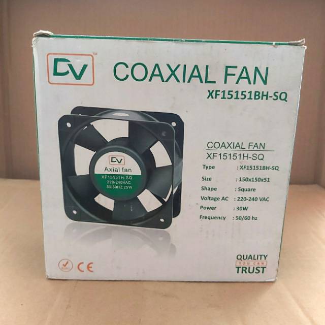 Jual Fan ac 220v / Fan cooler 220V / Pendingin panel / fan 15x15cm ...