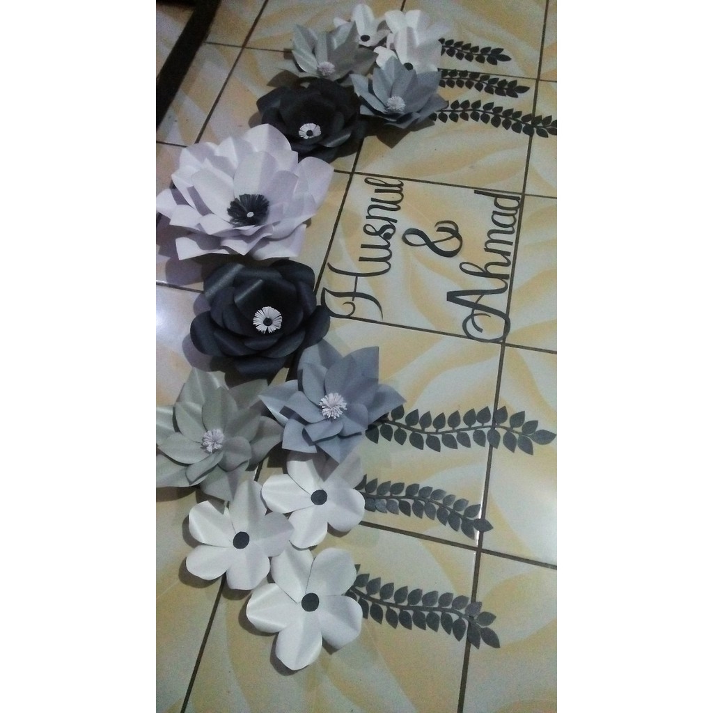 Jual paper flower engagement / bunga kertas lamaran / hiasan tunangan ...