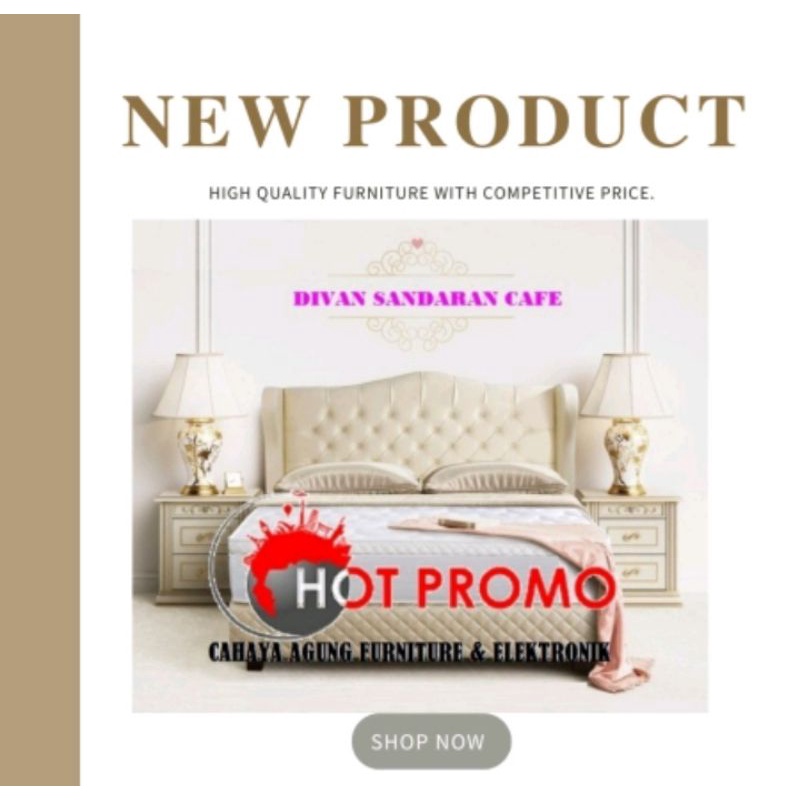 Jual springbed set uniland paradise plushtop divan dan sandaran custom ...