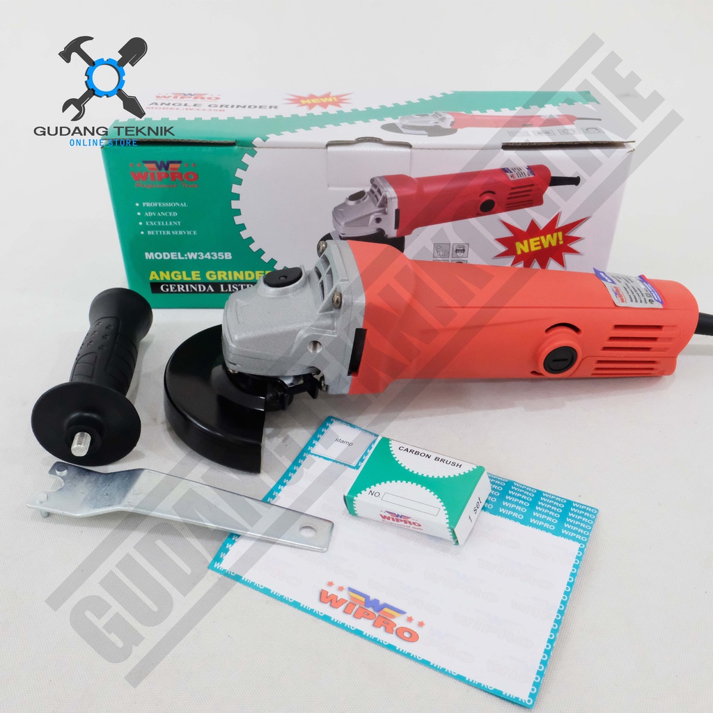 Jual Mesin Gerinda Wipro W3435 W3436 - Grinda 4inch Disc Grinder Angle ...