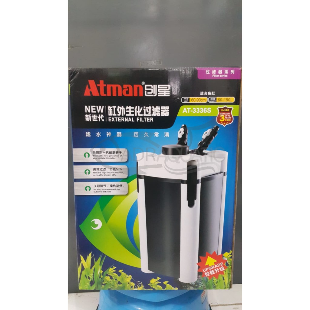 Jual ATMAN EXTERNAL CANISTER FILTER AT-3336S AQUARIUM | Shopee Indonesia