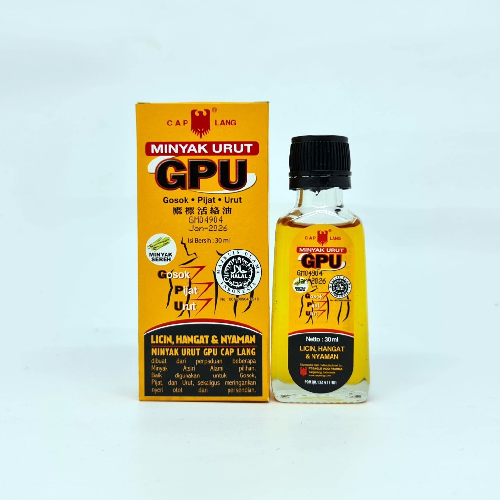 Jual Minyak Urut GPU 30ml Cap LANG (KECIL) | Shopee Indonesia