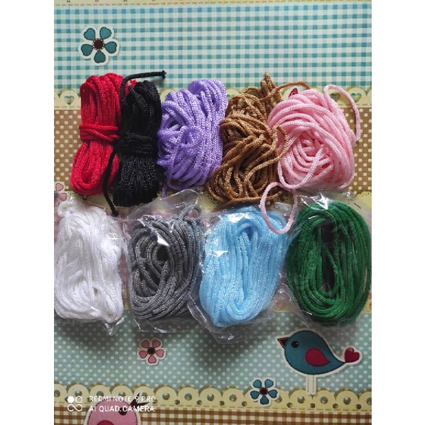 Jual Tali kur 3 mm untuk meronce prakarya craft 5 m | Shopee Indonesia