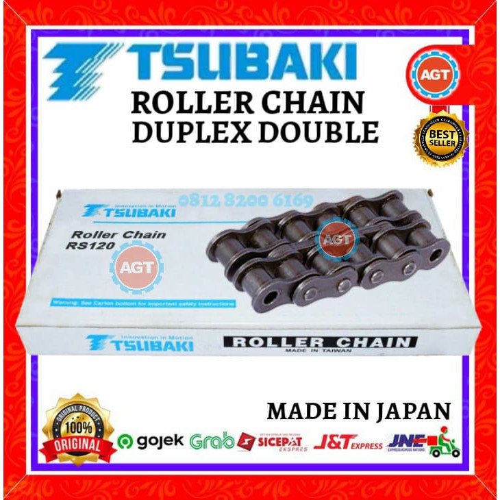 Jual TSUBAKI RANTAI ROLLER CHAIN RS40 DOUBLE TERMURAH TERLENGKAP READY ...