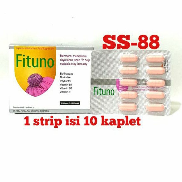 Jual FITUNO ~ UNTUK DAYA TAHAN TUBUH (1 STRIP ISI 10 KAPLET) | Shopee ...