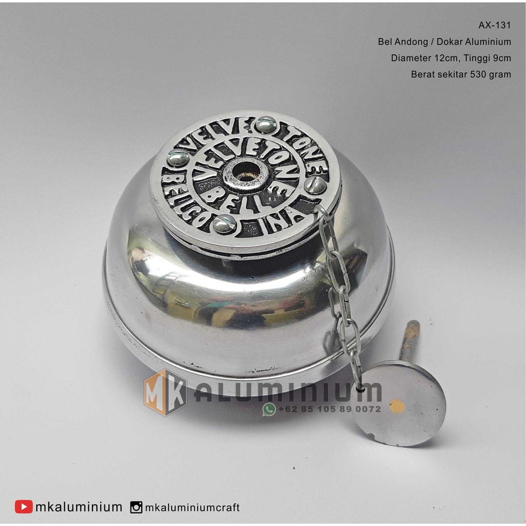 Jual Bel Andong Lonceng Dokar Bel Sepeda Onthel Aluminium tanpa kaki ...