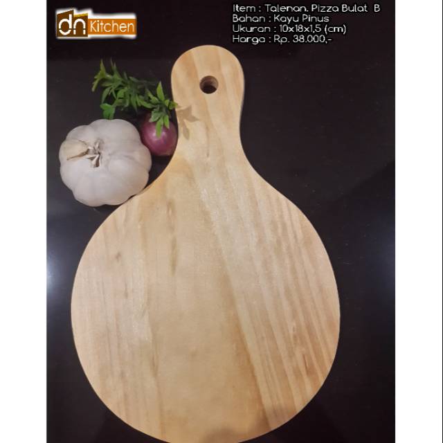 Jual Talenan Kayu Pinus Pizza Bulat B | Shopee Indonesia