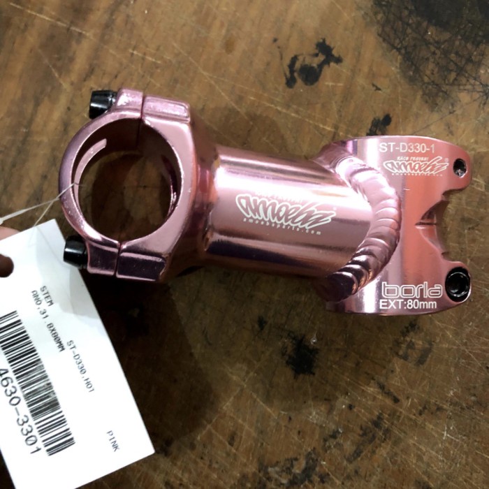 Jual STEM 80MM X 318 OVERSIZE PINK UNGU ANODIZED BORLA AMOEBA STD3301 ...