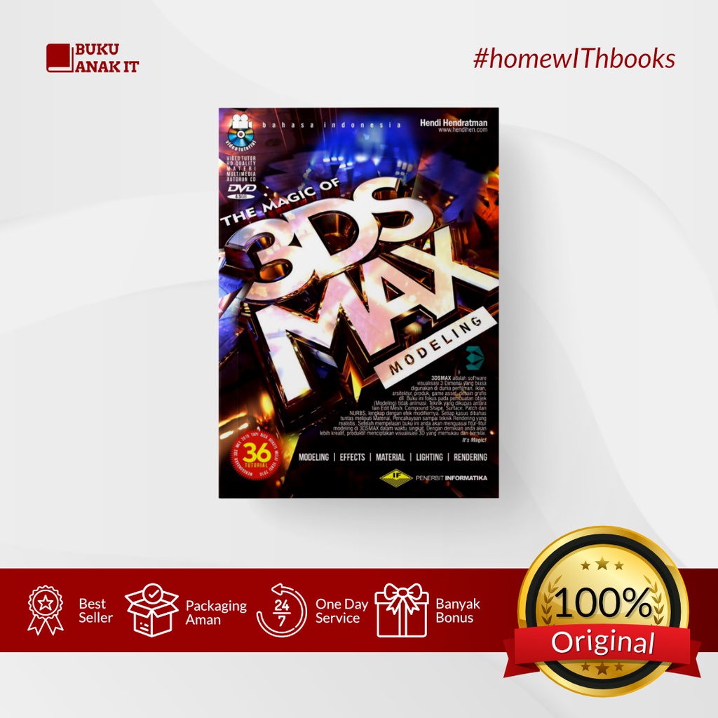 Jual BUKU THE MAGIC OF 3DS MAX MODELING BONUS DVD | HENDI HENDRATMAN | PENERBIT INFORMATIKA ...
