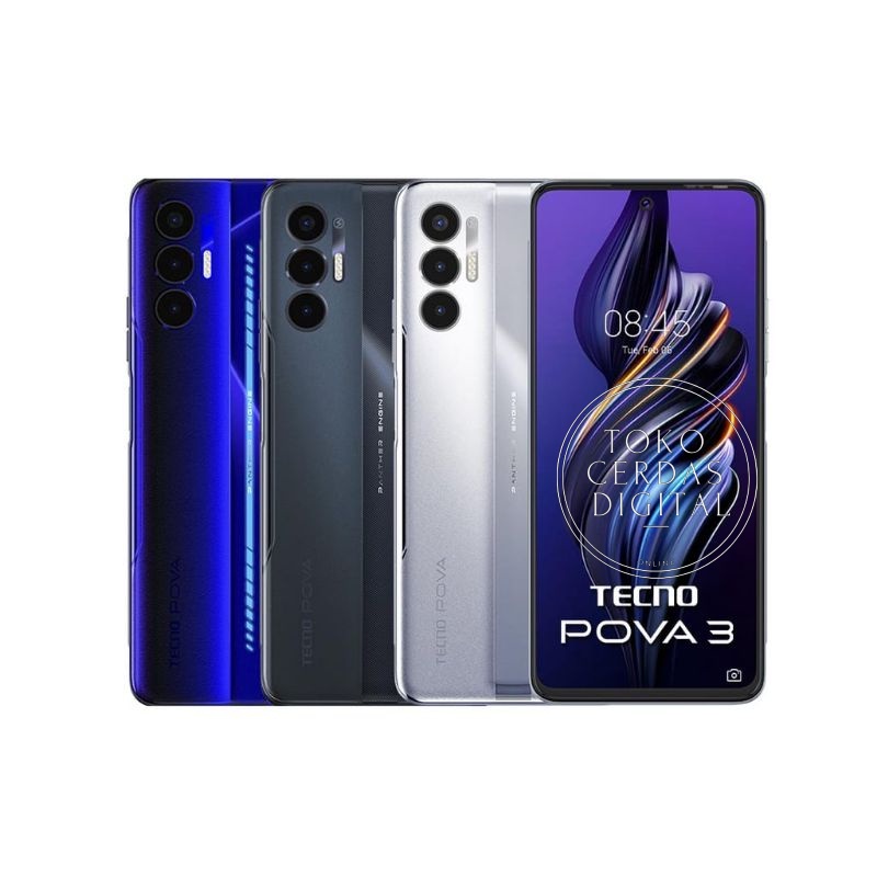 Jual TECNO POVA 3 6/128GB BATERAI 7000mAh [ 6GB + 5GB Extended RAM ...