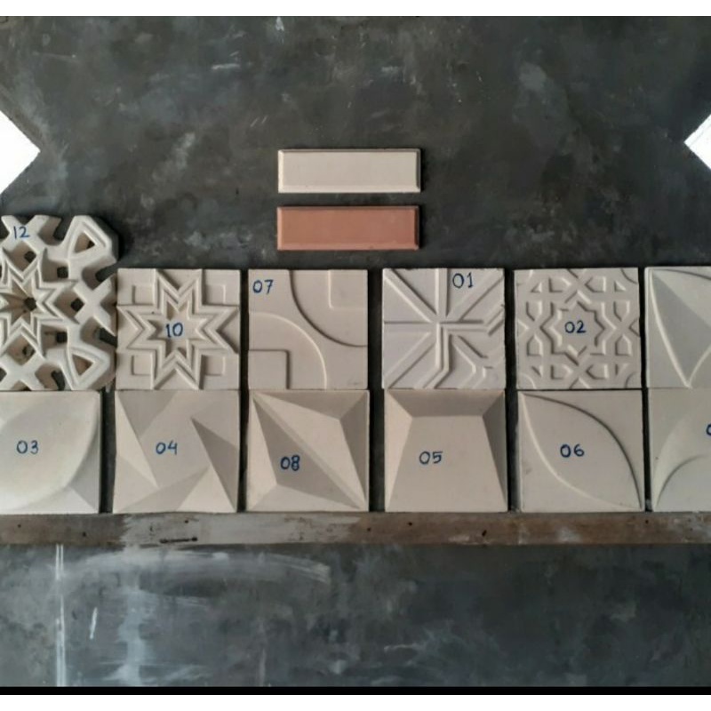 Jual Roster tempel/bata tempel dinding berbagai macam model/mozaik 3D ...