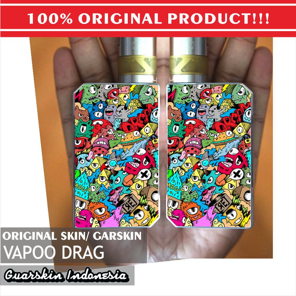 Jual Original! Skin / Garskin Mod Vape Voopoo Drag - Monster Art ...