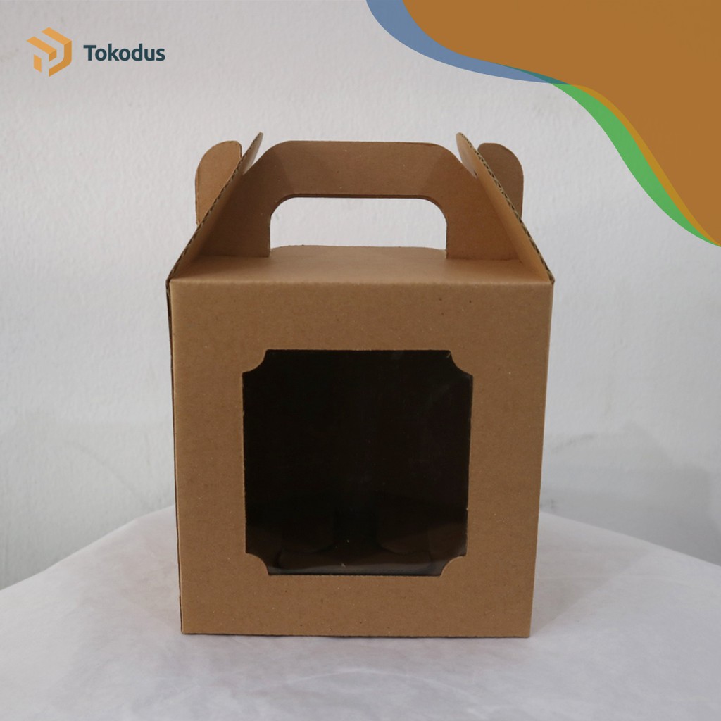 Jual Box jinjing /Box Kue Kering/Dus Kue Lebaran cm 14x14x14 isi 2 ...