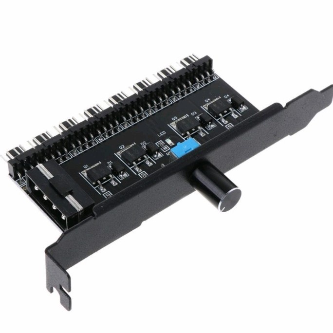 Jual Splitter fan 4 pin pwm 8 way with molex slot pci 4 pin fan case ...