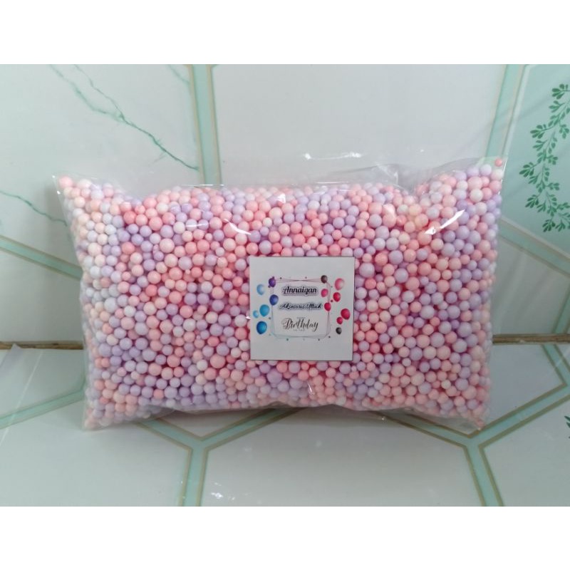 Jual styrofoam butir warna-warni, styrofoam bola- kecil, styrofoam ...