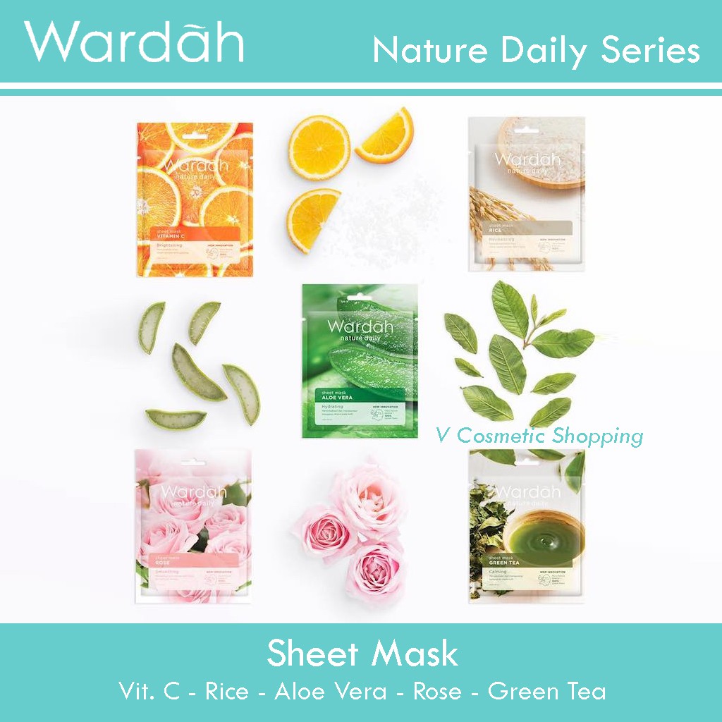 Jual Wardah Nature Daily Sheet Mask 20ml | Shopee Indonesia