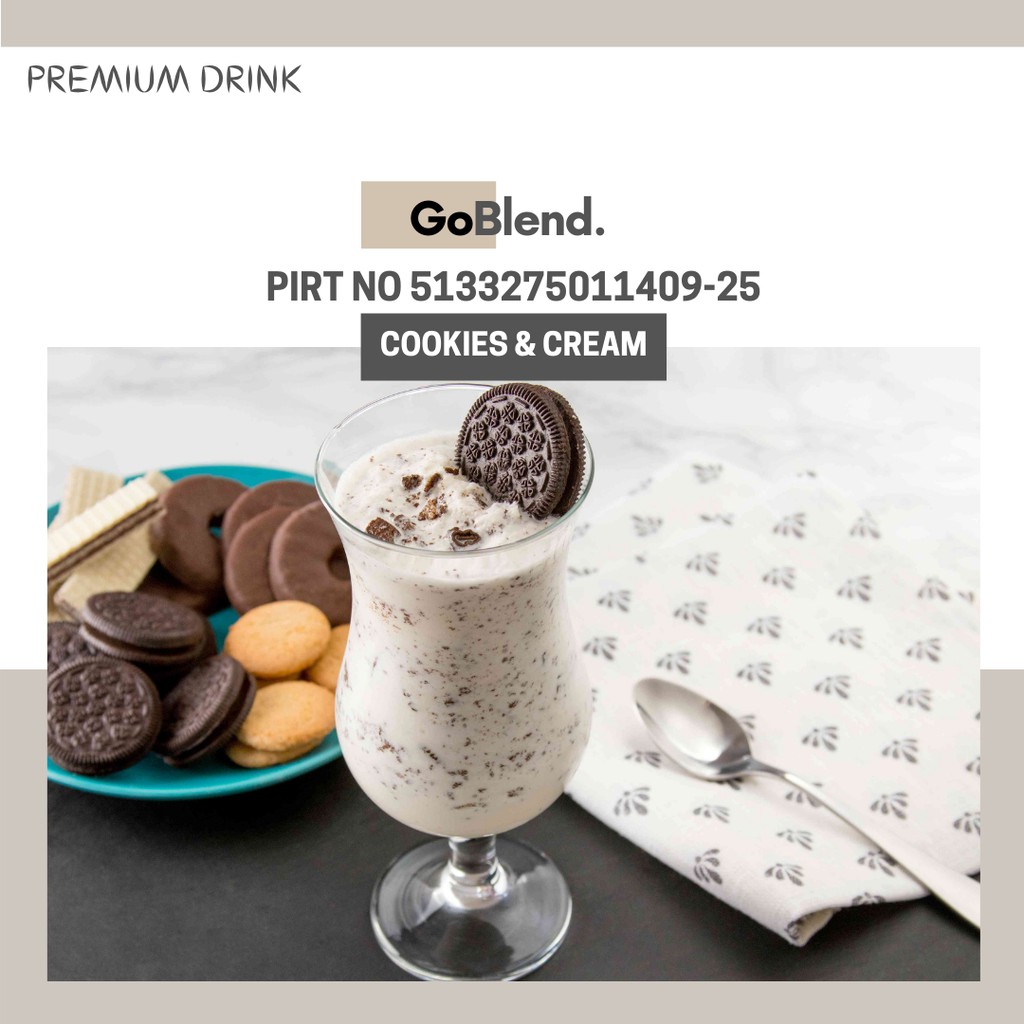 Jual Bubuk minuman cookies and cream 1 kg / powder minuman rasa cookies ...