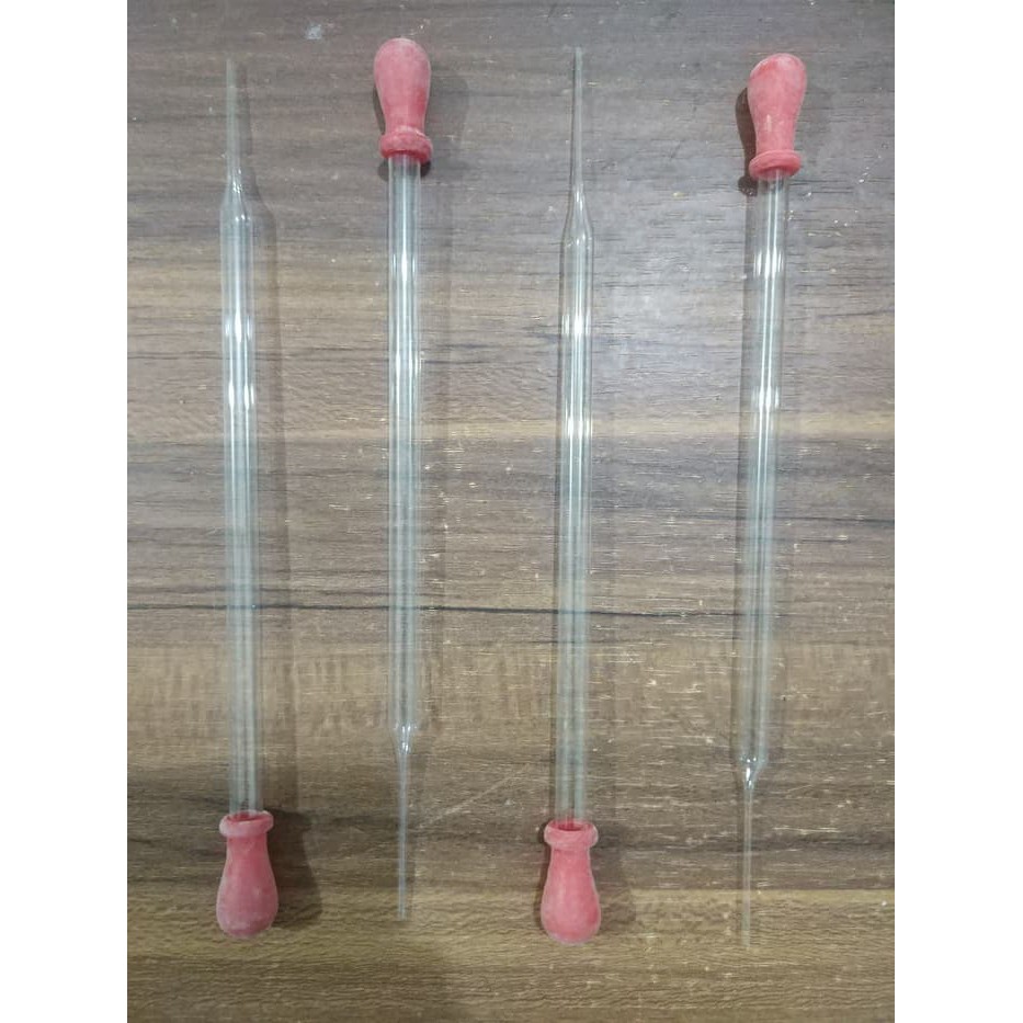 Jual Pipet tetes kaca panjang +/- 20 cm karet merah, LOKAL /5pcs ...