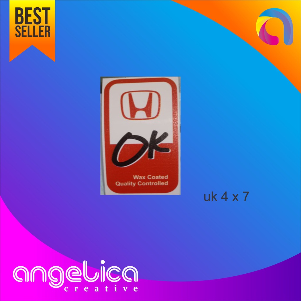 Jual sticker printcut Honda ok & mitsubishi | Shopee Indonesia