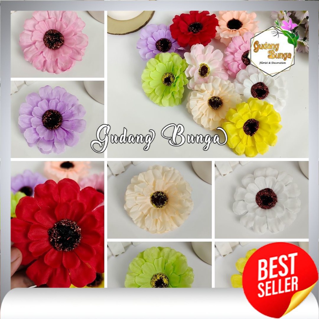 Jual Kuntuman Bunga Garbera Tanpa Tangkai Isi 100 PCS Kepala Bunga - Kelopak Bunga Gerbera Daisy ...