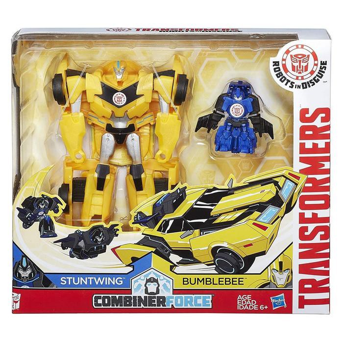 Jual mainan hobi Transformers RID Combiner Force Bumblebee Stuntwing Original Hasbro Shopee Indonesia