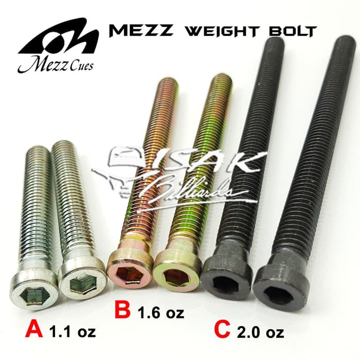 Jual Mezz Weight Bolt - Baut Pemberat Stik Billiard Mez Japan Biliar ...