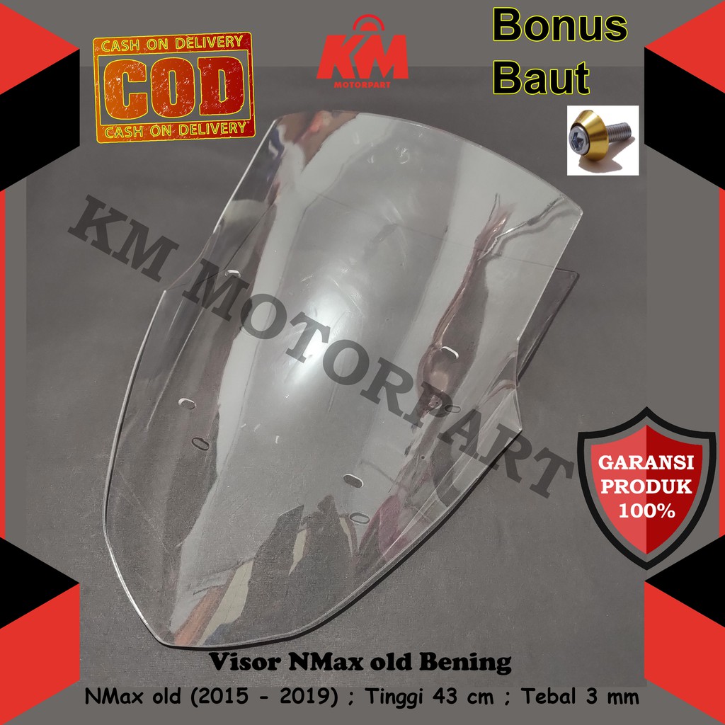 Jual Visor Windshield NMax Lama Old Variasi 2015 2016 2017 2018 2019 ...