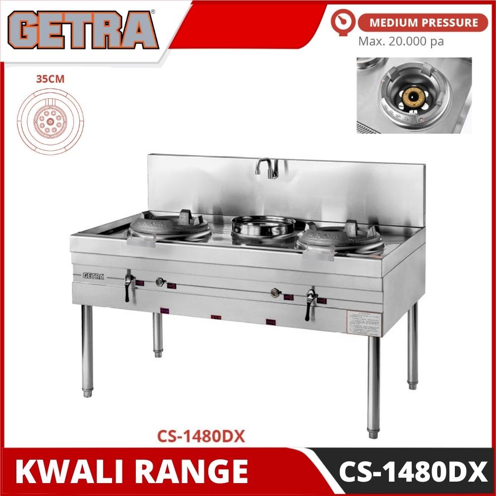 Jual KWALI RANGE GETRA CS-1480DX KOMPOR STAINLESS RESTORAN KUALI 2 ...