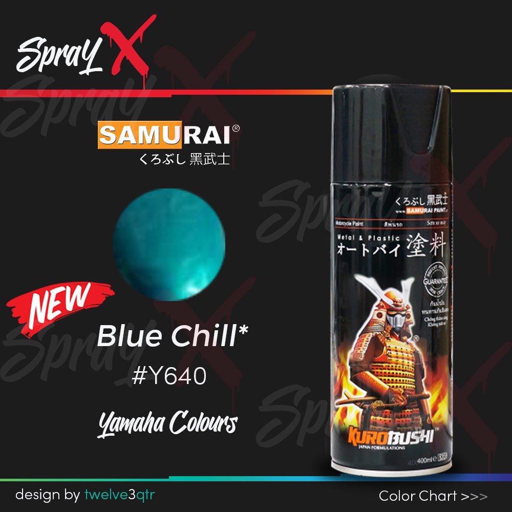 Jual SAMURAI PAINT YAMAHA BLUE CHILL Y640 / TOSCA CANDY #Y640 400ML - CAT AEROSOL KUALITAS ...
