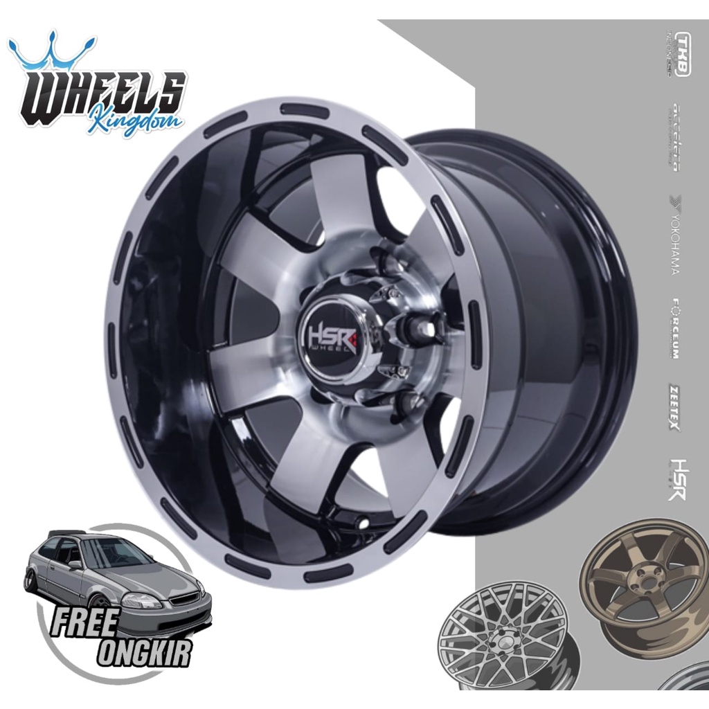Jual Velg Off-road Ring15 Lebar 10 HSR TWIIST - Pelek Mobil Jimny ...